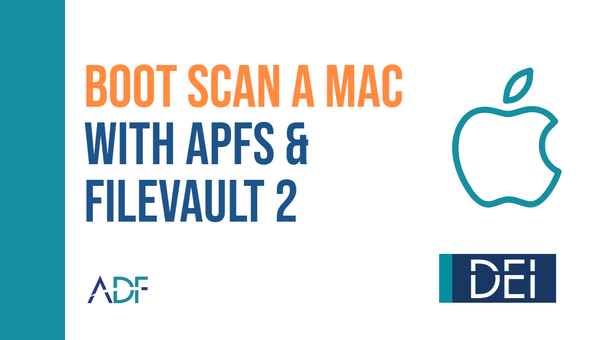 How To Boot Scan A Mac With Apfs And Filevault 2